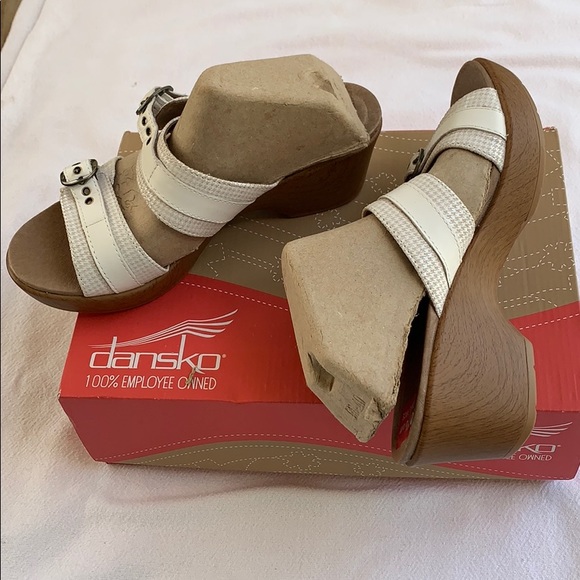 Dansko | Shoes | Dansko White Slide Comfortable Sandals | Poshmark